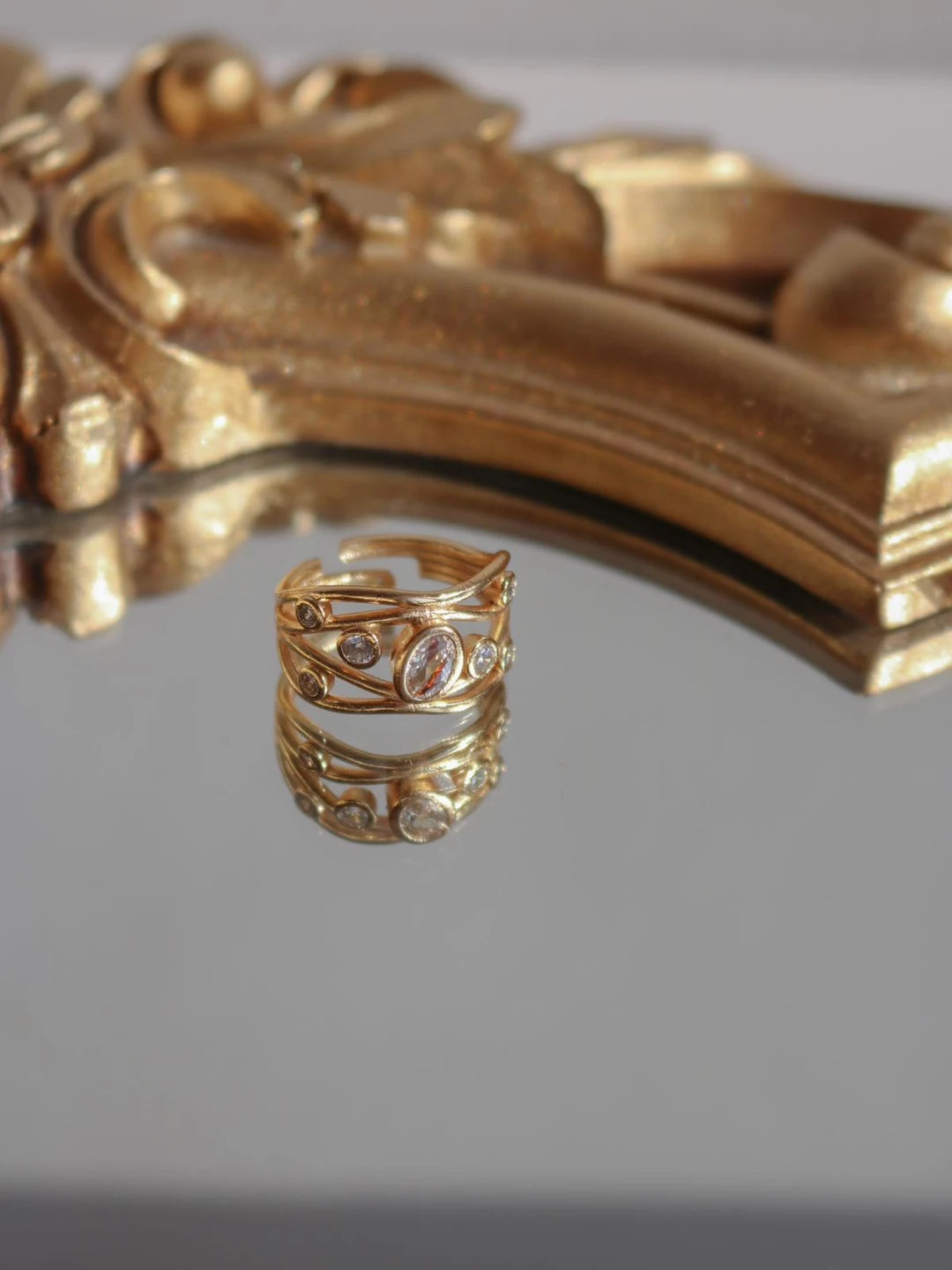 White Multiple Drops Ring – Reorah