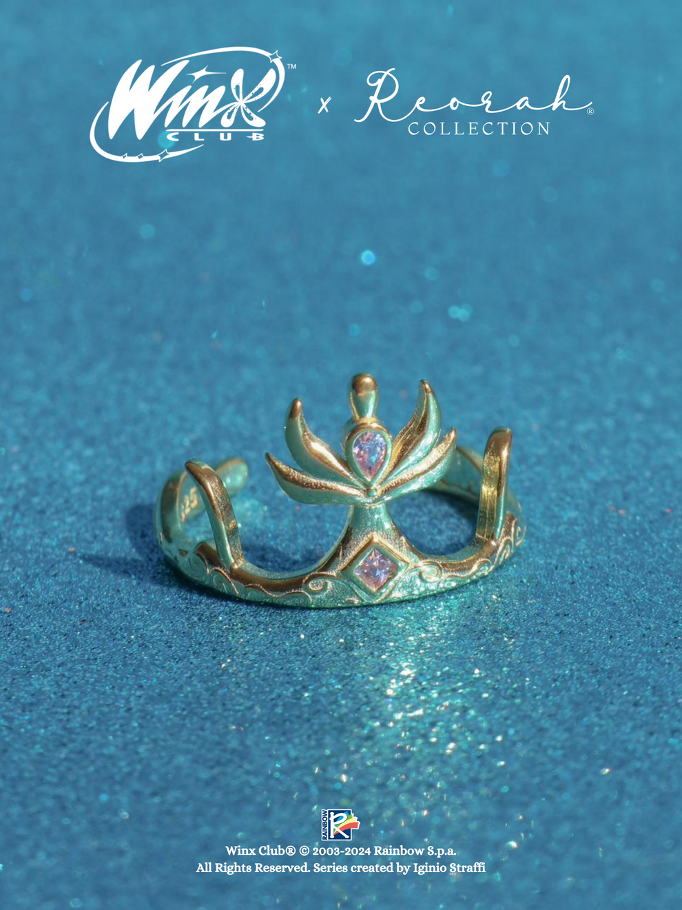 Winx Club® Crown of Dreams Ring, 925 Sterling Silver – Reorah - Reoriva LLC