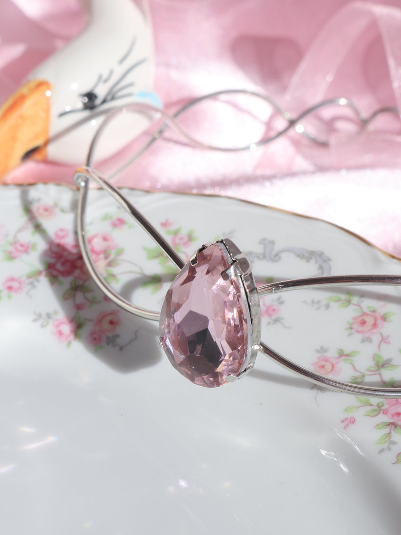 Swan Princess Odette Pink Stone Tiara, Silver Plated Protection Stone ...