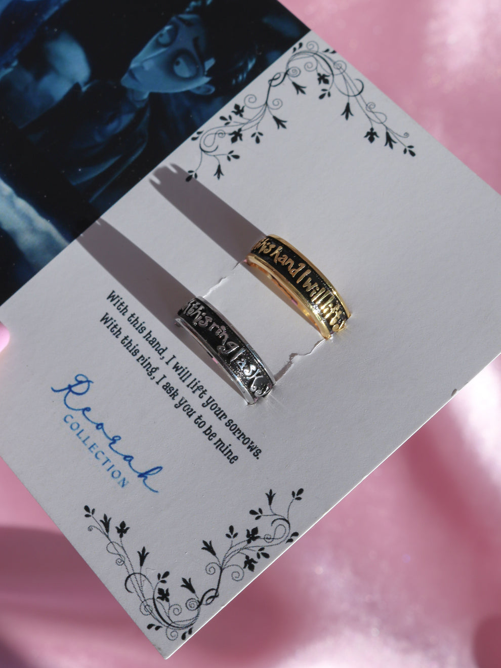 Corpse Bride Couple Rings, Emily and Victor Rings – Reorah