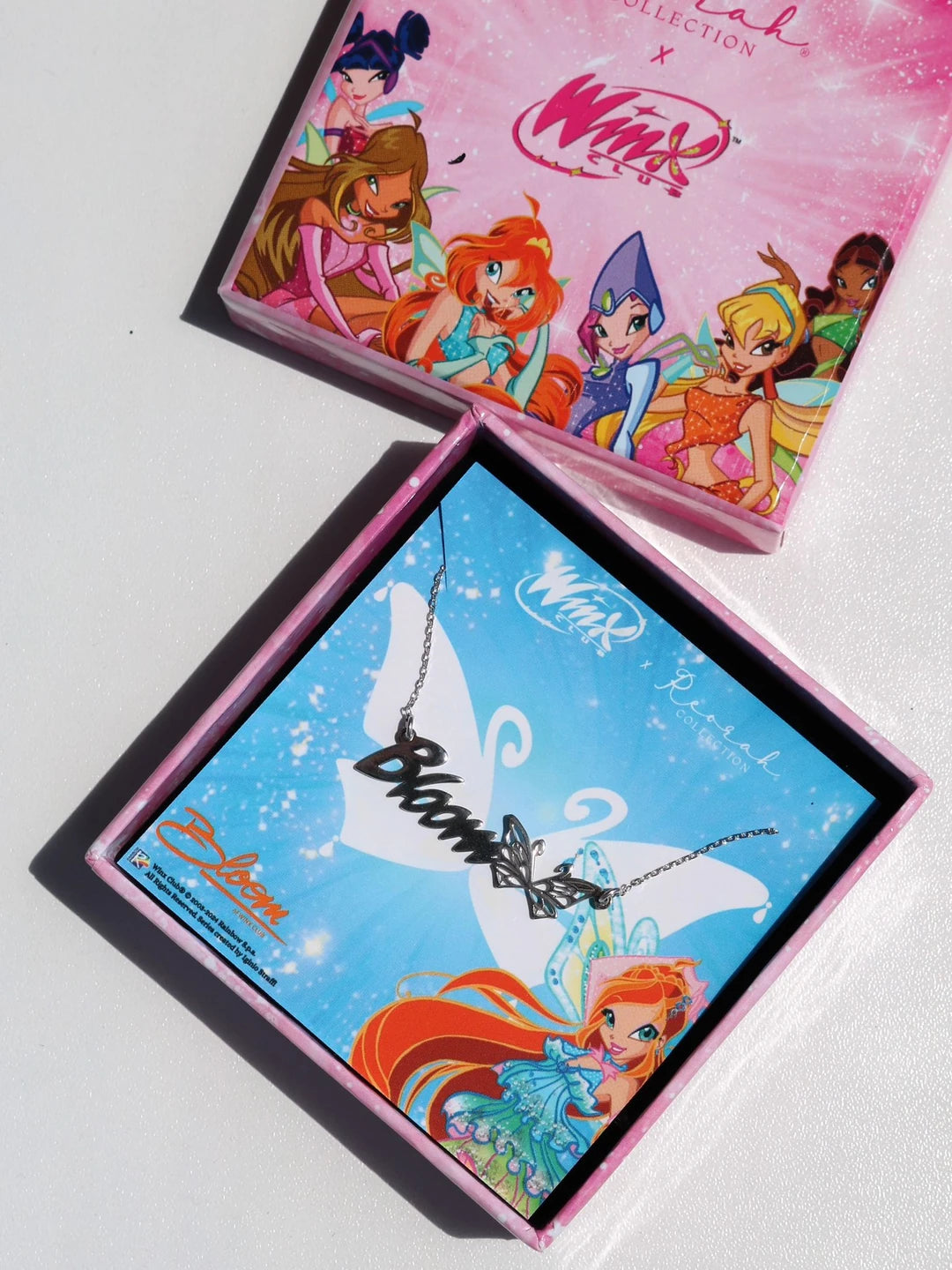 Winx Club® Bloom Personalized Enchantix Wings Name Necklace – Reorah