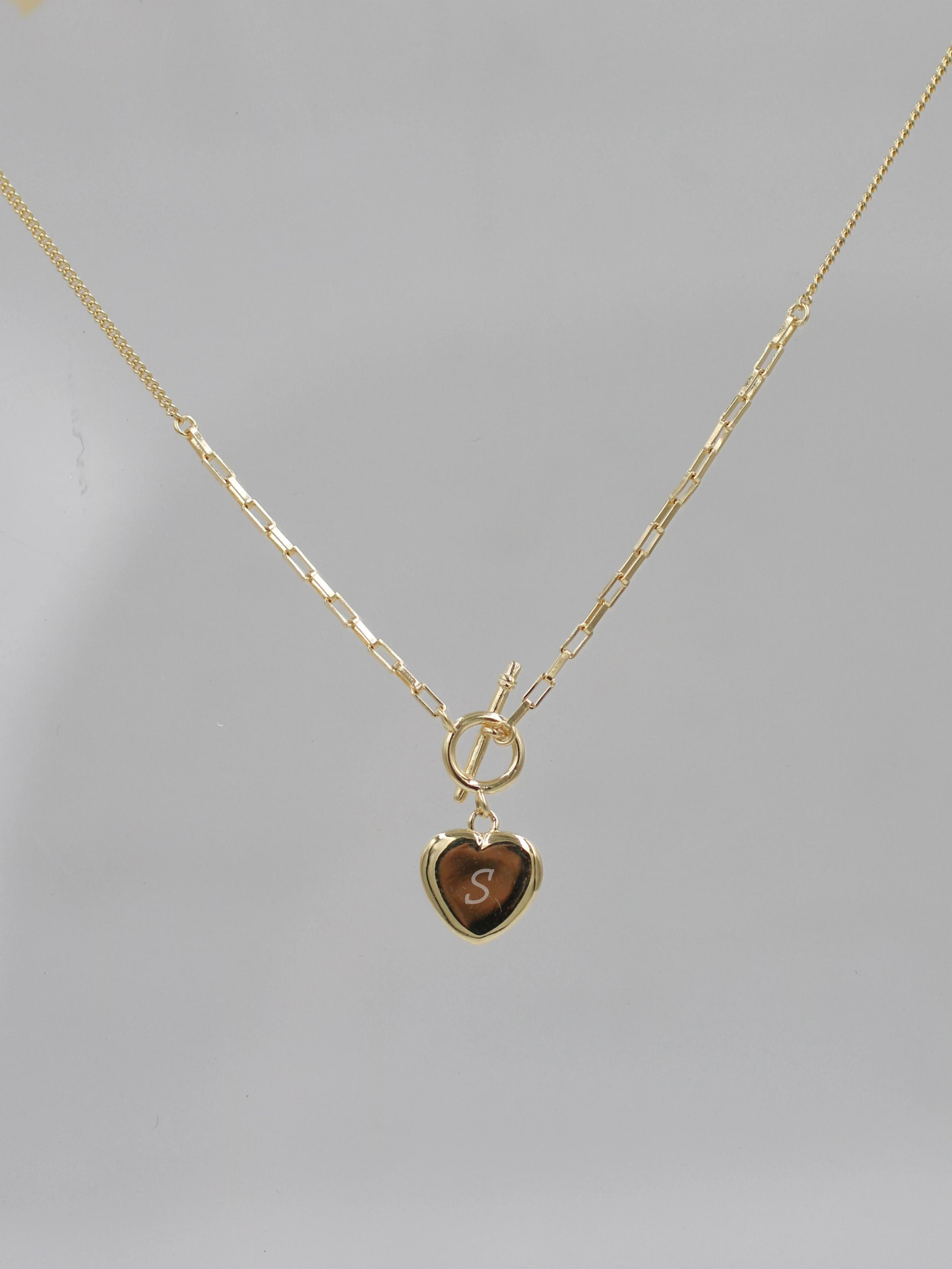 Soulmark Heart Personalized Letter 925 Silver Necklace – Reorah