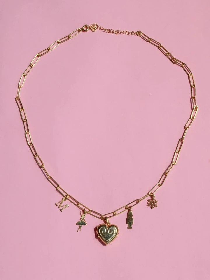 Clara & the Nutcracker Letter Locket Necklace – Reorah - Reoriva LLC