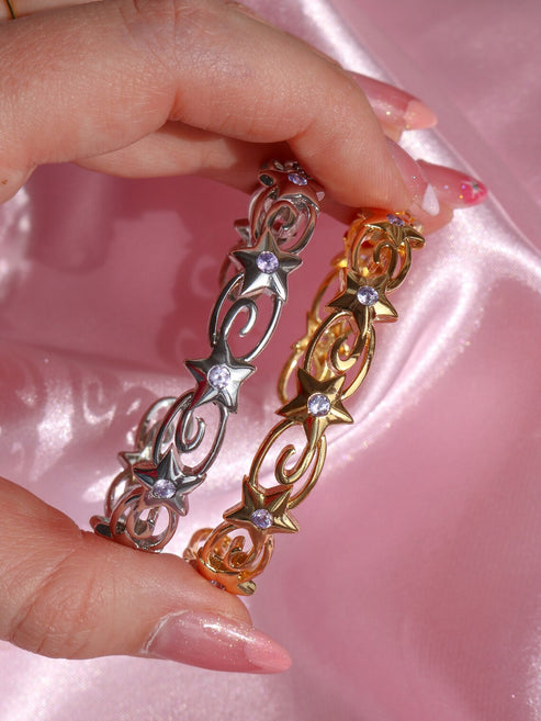 Magic Pegasus Princess Brietta Bracelet, Lilac Star Bracelet – Reorah